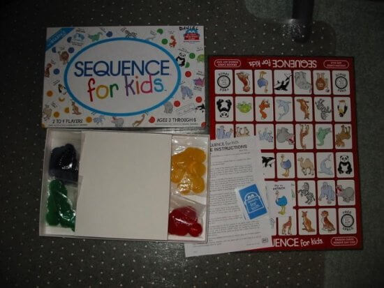 Sequence for Kids Board Game Review, Rules & Instructions